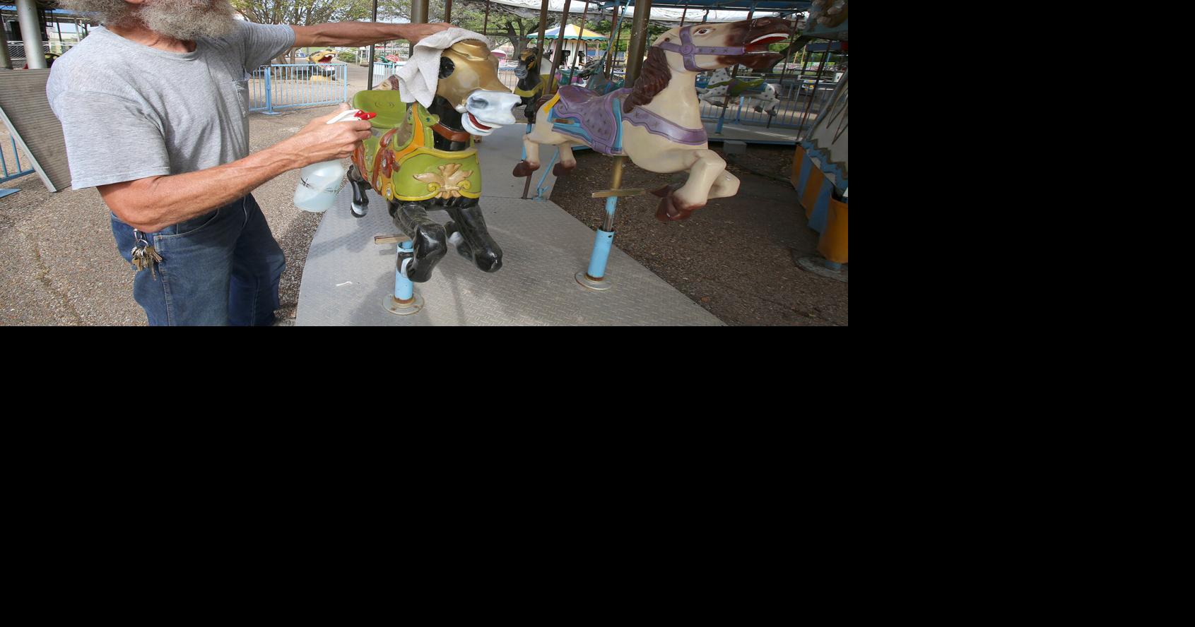 Kiddieland At Waco S Lions Park Waiting For Inspection For Season Opener