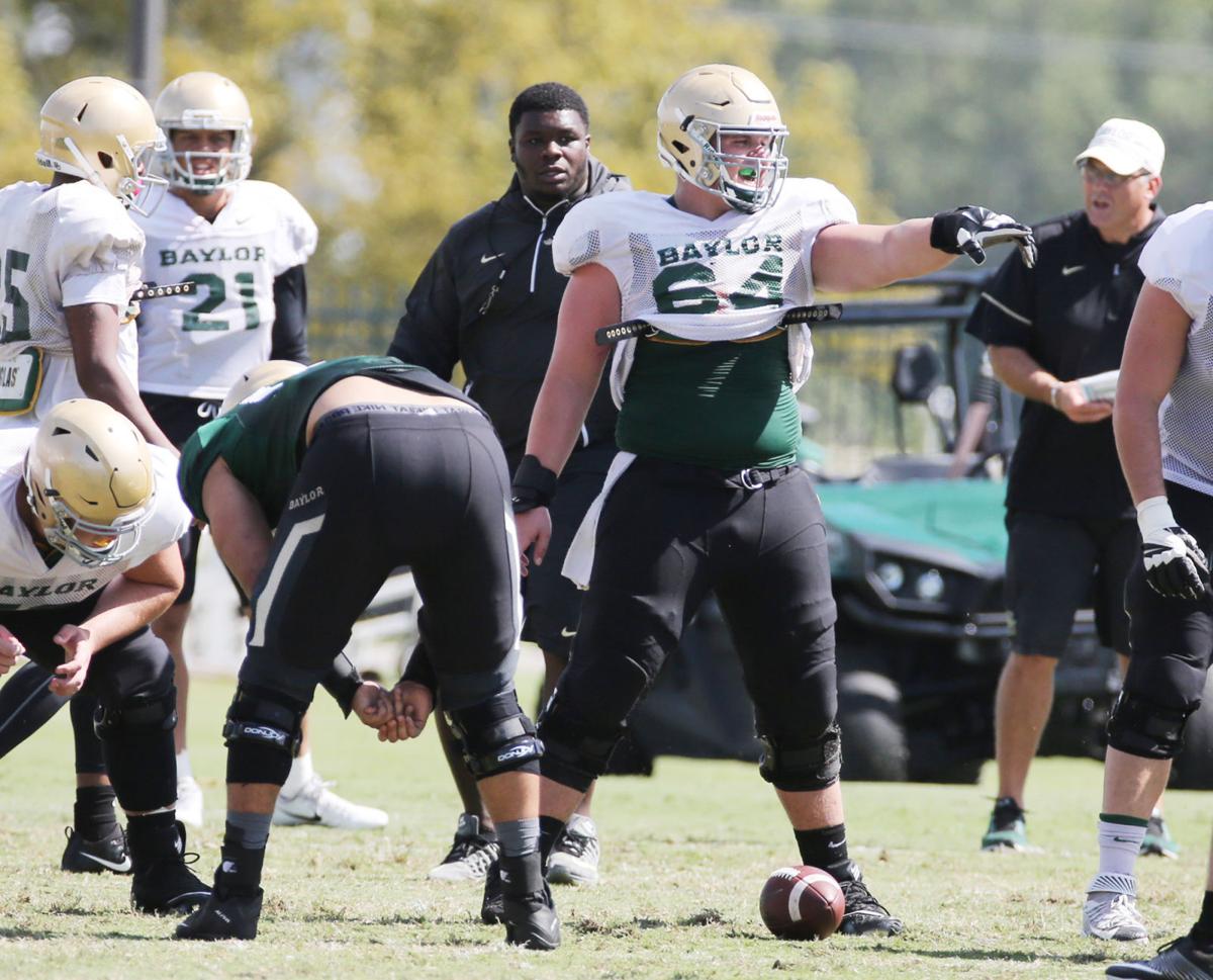 Baylor offensive line work in progress