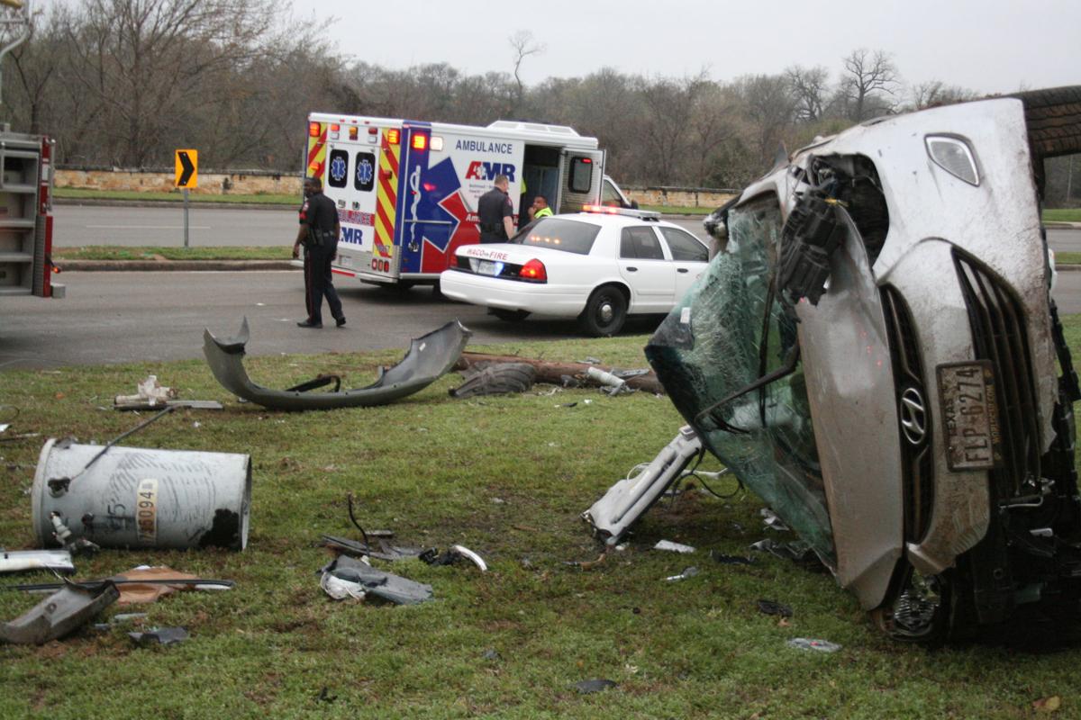 Police: Woman hurt in rollover crash