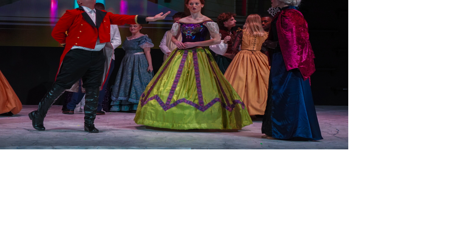 Large cast fills Waco TX stage for 'Frozen' Broadway musical