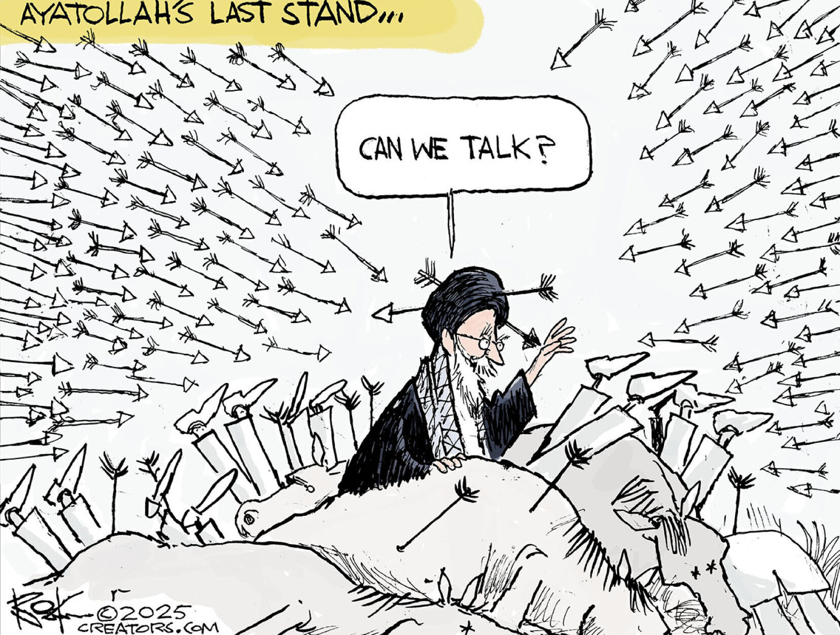10 political cartoons target the war between Iran and Israel