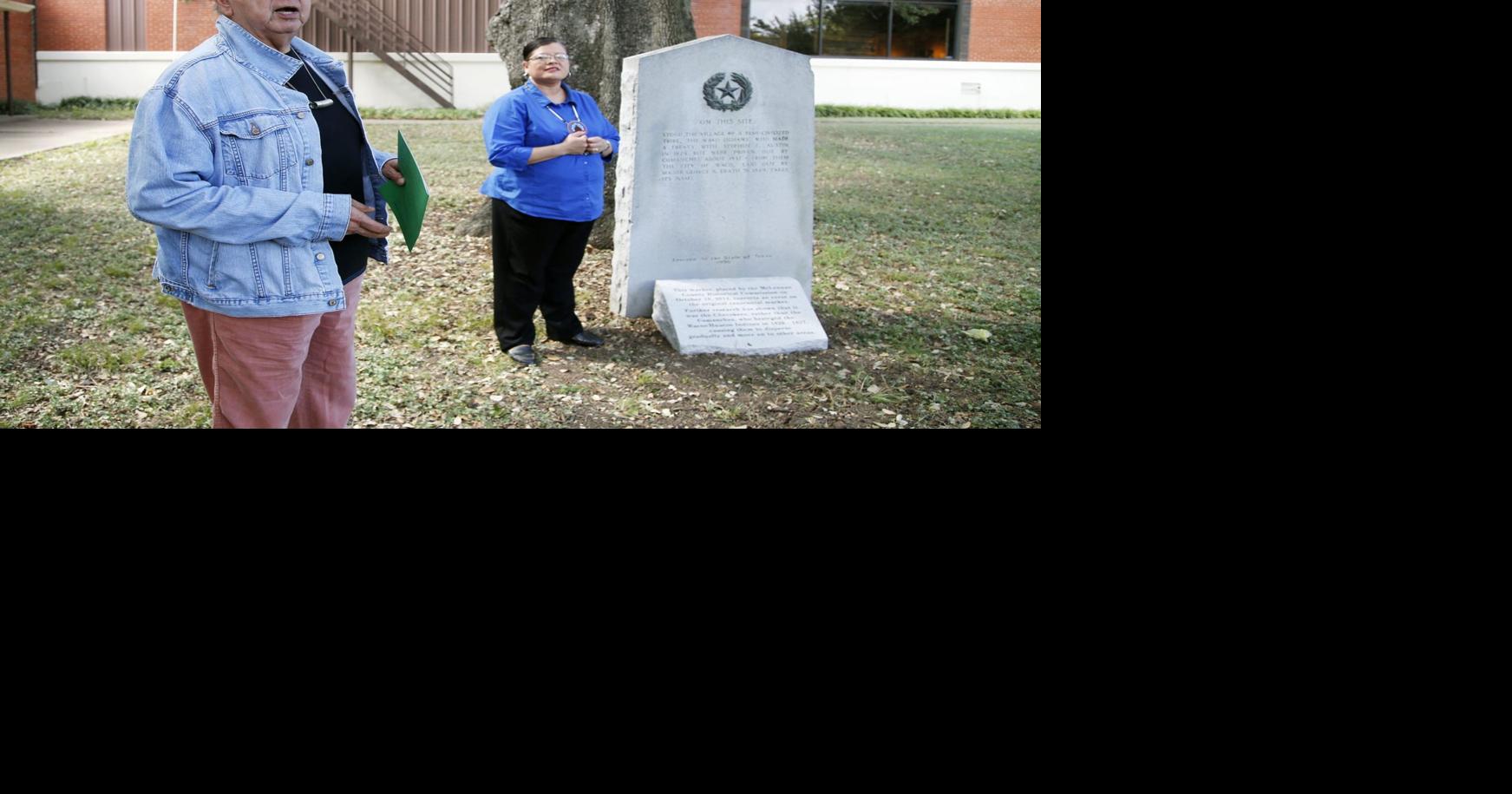 Tribal leaders rededicate monument to Waco Indian Village