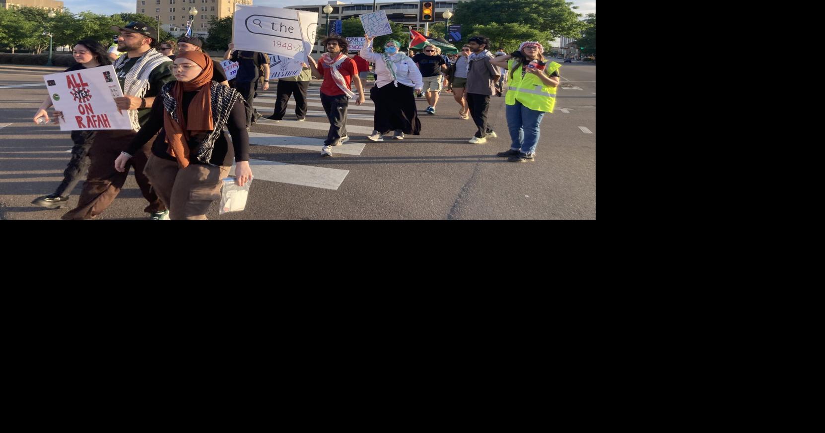 Protesters support Palestinian plight in Waco, Texas
