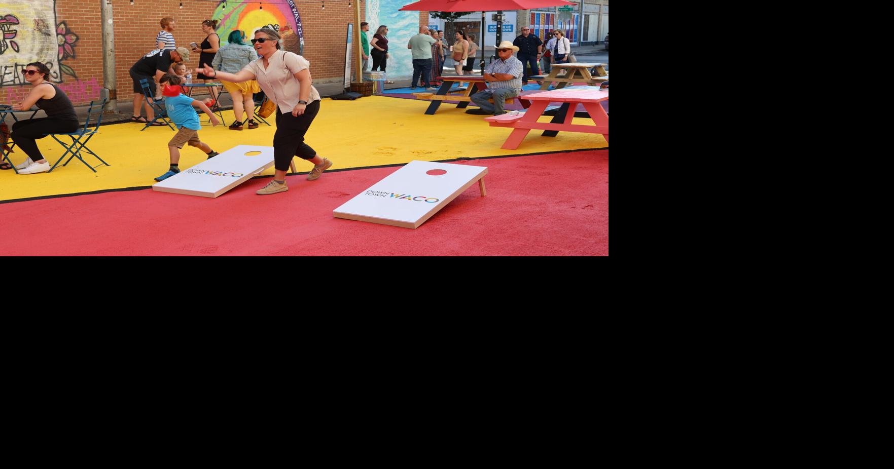 Seventh Street plaza party in downtown Waco