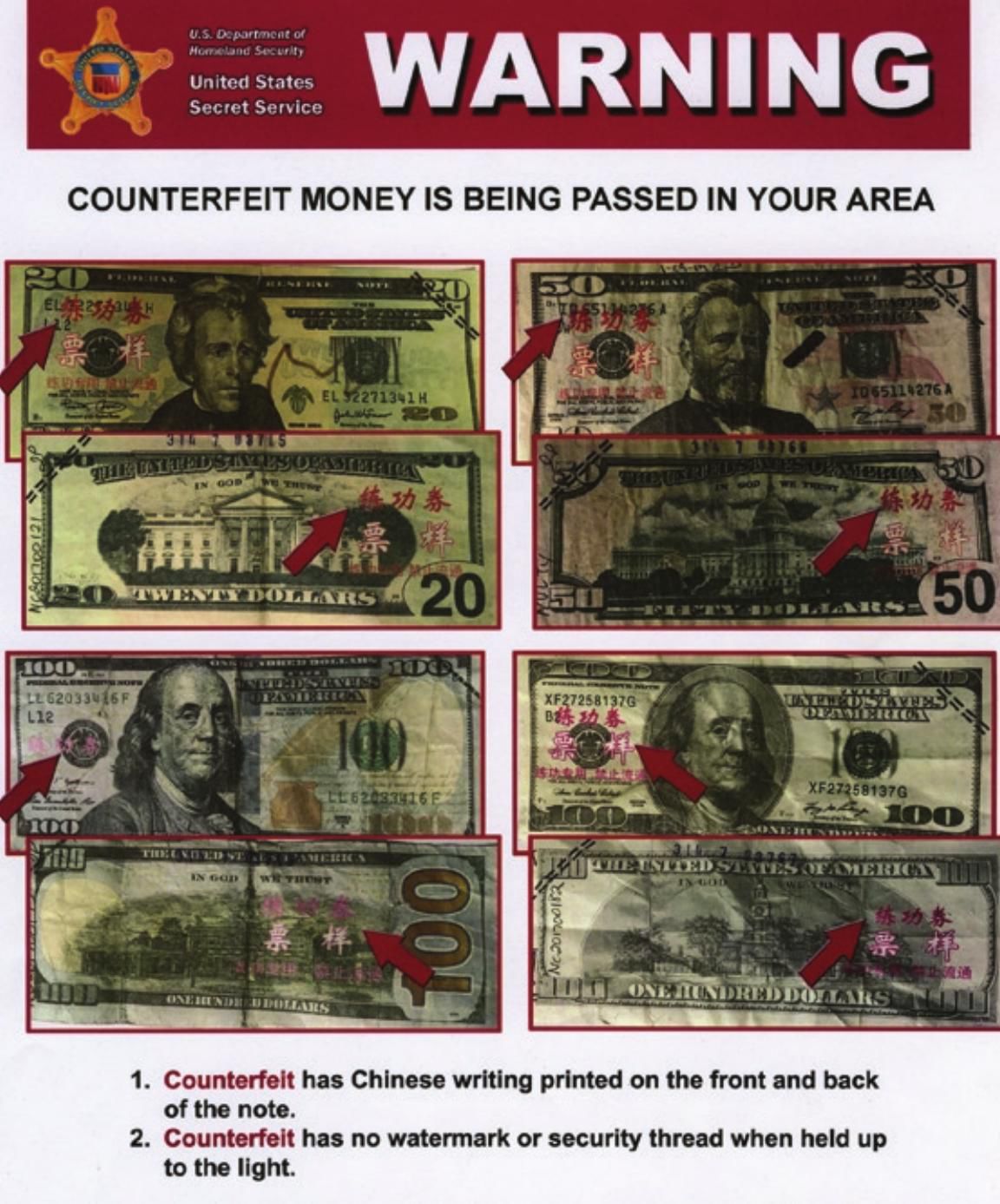 How To Identify Counterfeit Money