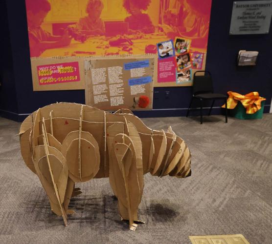 Cardboard spurs construction, imagination in Mayborn Museum exhibit
