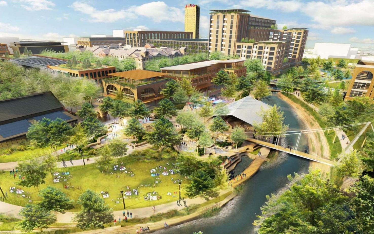 Barron’s Branch downtown vision has stream, amphitheater