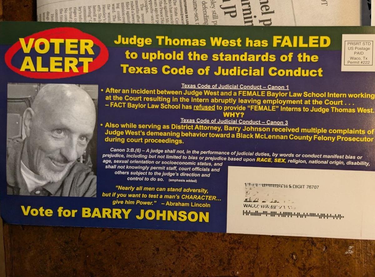 Johnson panned for 'mudslinging' in district judge race