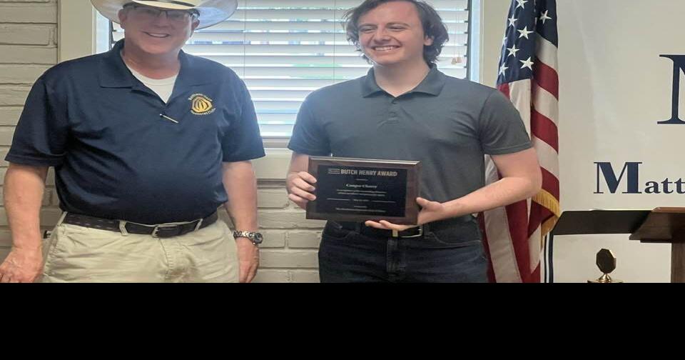 Midway senior wins Butch Henry Award