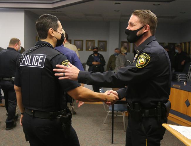 Robinson swears in new police chief