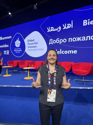 Local Special Olympics ambassador spreading message of inclusivity