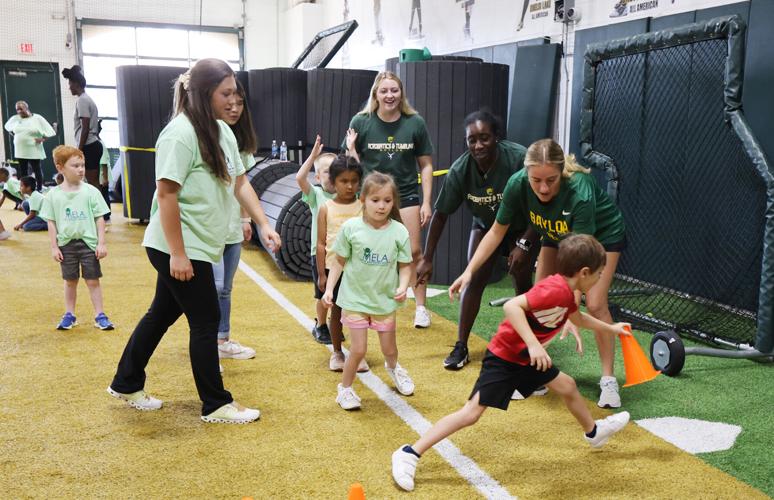 PHOTOS: Young math learners meet Baylor athletes