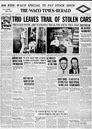 Historic Waco lecture looks at Bonnie and Clyde in Waco