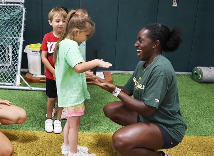 PHOTOS: Young math learners meet Baylor athletes