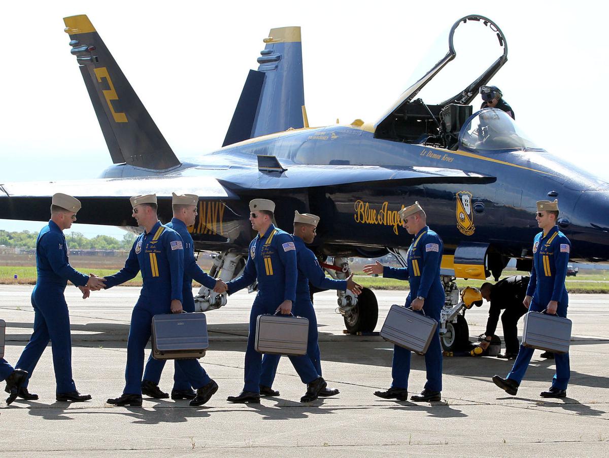 Blue Angels touch down for rare performance at Waco airshow