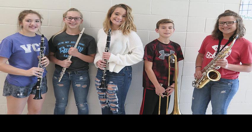 Middle school students selected for All-State bands