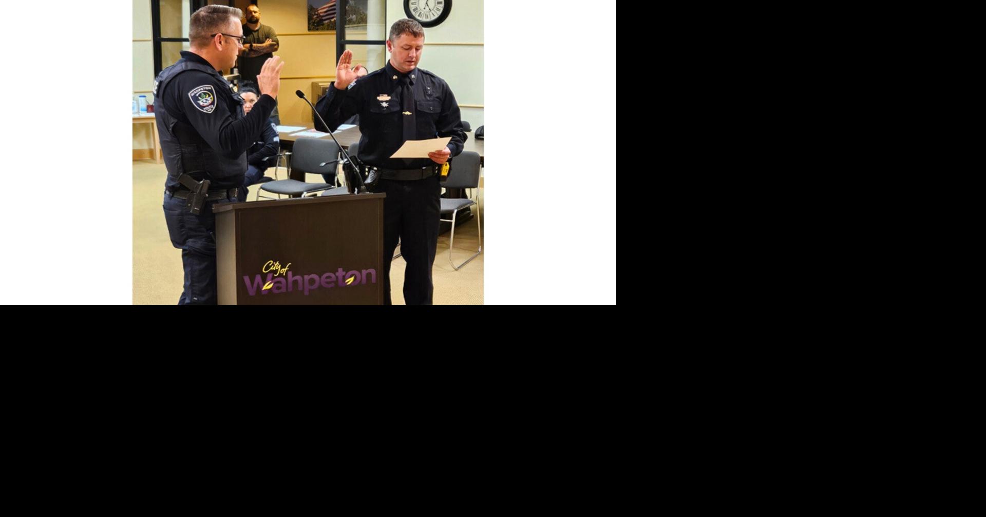 Erickson sworn in as new sergeant at Wahpeton Police Department | Local ...