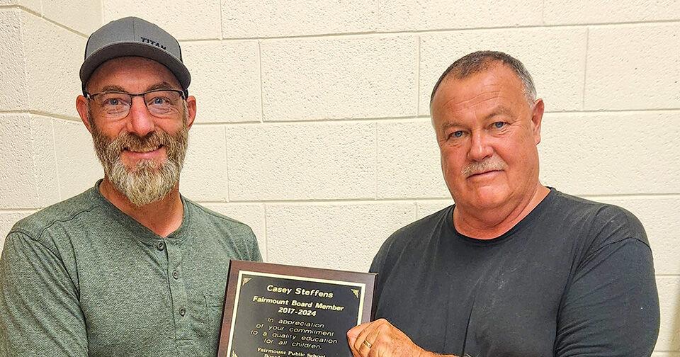 Steffens recognized for years of service | News Monitor ...