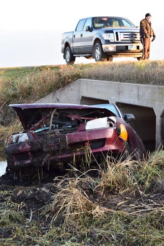 CAR FLIES OVER CONCRETE CULVERT IN ACCIDENT | News Monitor ...