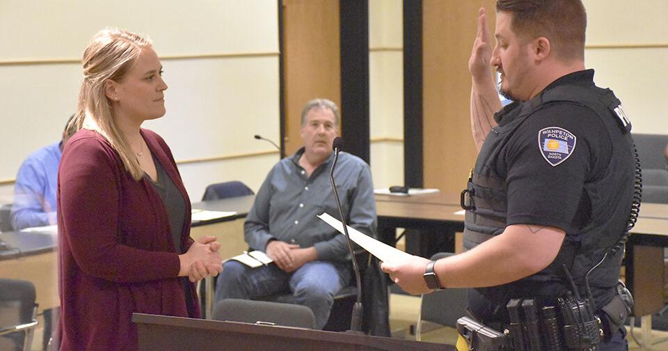 Huard sworn in as newest Wahpeton police officer | Local News Stories ...