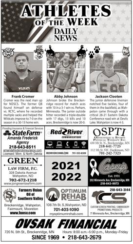 Athletes of the Week: Cromer, Johnson and Clooten | Local Sports News ...