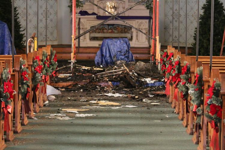 Falk saves Blessed Sacrament from fire at St. Philip's Catholic Church ...