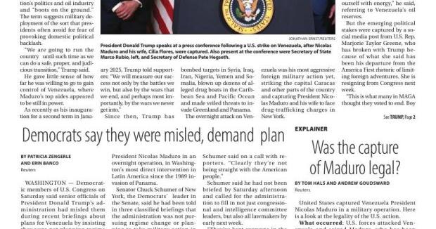 Page A1 | National Edition | wahpetondailynews.com