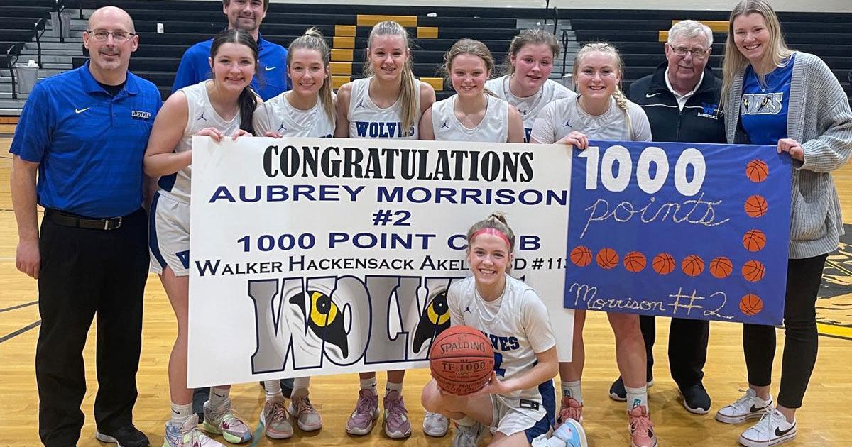 Aubrey Morrison reaches 1,000 point milestone in Wolves’ win ...