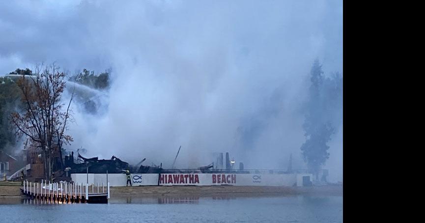Hiawatha Beach Resort Lodge destroyed by early-morning fire | Free ...