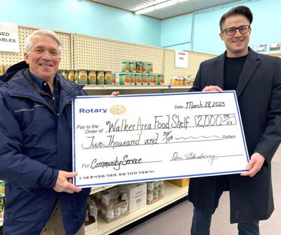 Rotary donates to Walker Food Shelf | News | walkermn.com