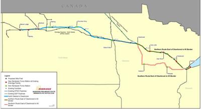 Enbridge Energy’s ‘Sandpiper Pipeline’ route would run through central ...