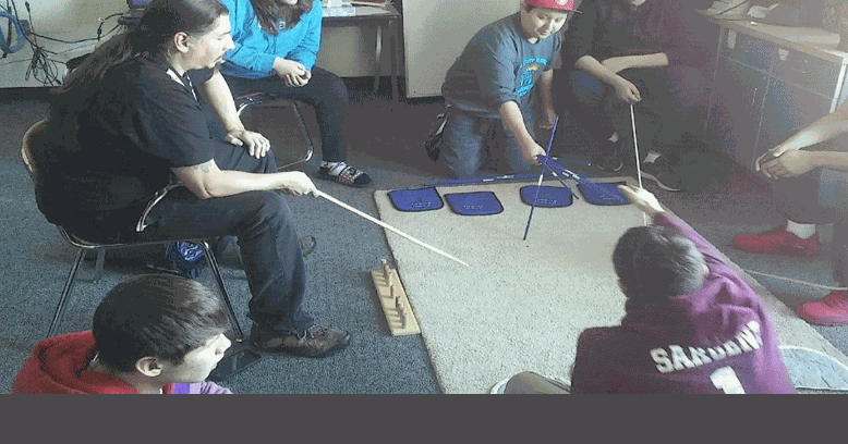 Native students practicing the moccasin game | Education | walkermn.com