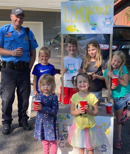 Lemonade stand visit from Officer Baker | News | walkermn.com