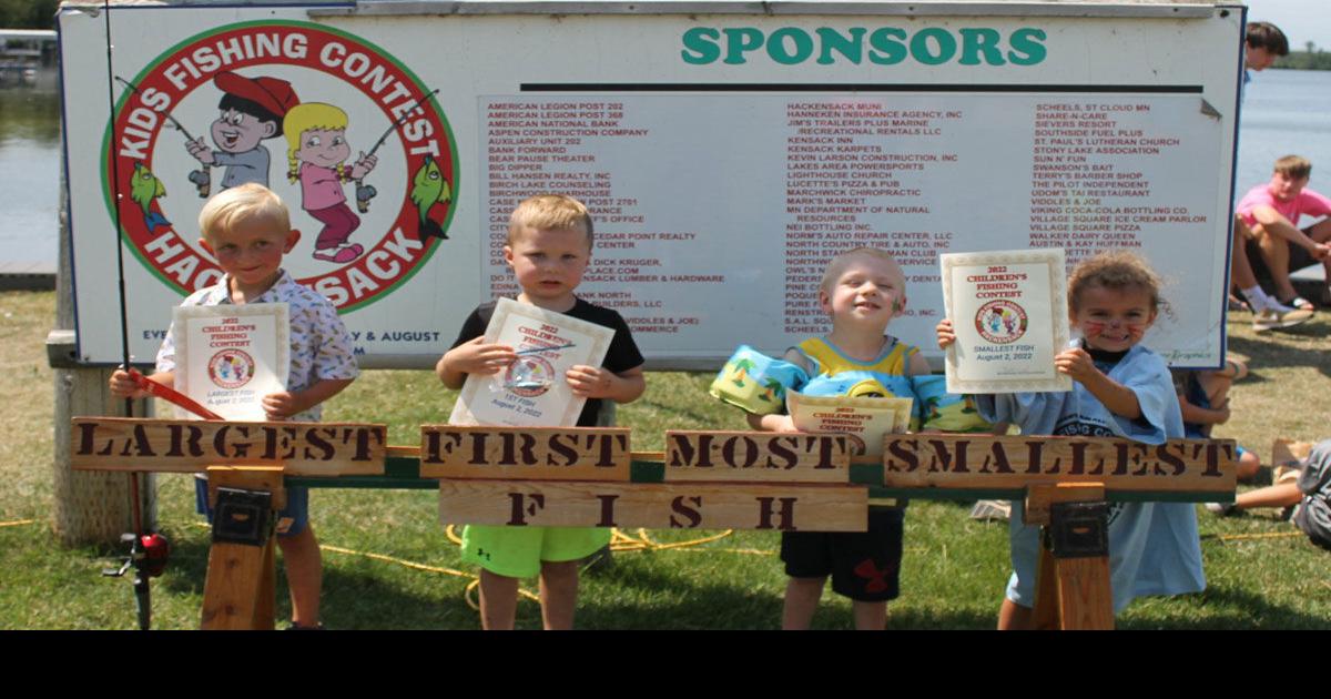 (Zero-5 years old) Fletcher (from left) caught the largest fish (5.7 ...