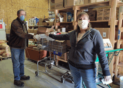 Tianna Board gives to Walker Food Shelf | Covid-19 | walkermn.com
