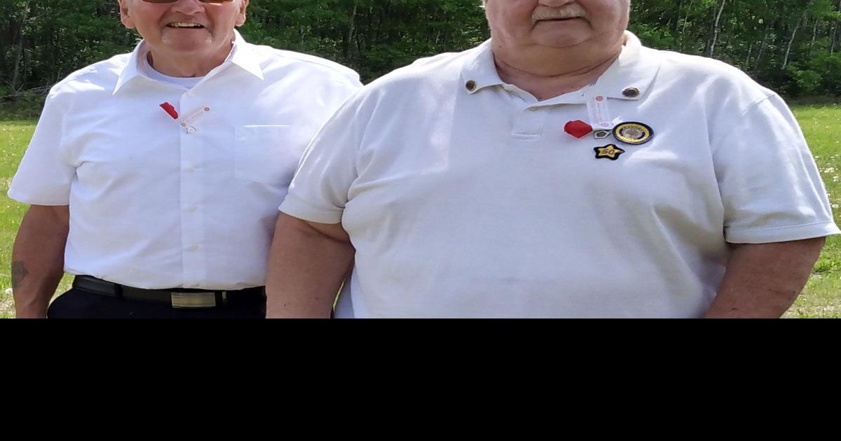 Clyde Oslin (left) and Roger Link were honored for being members of the ...