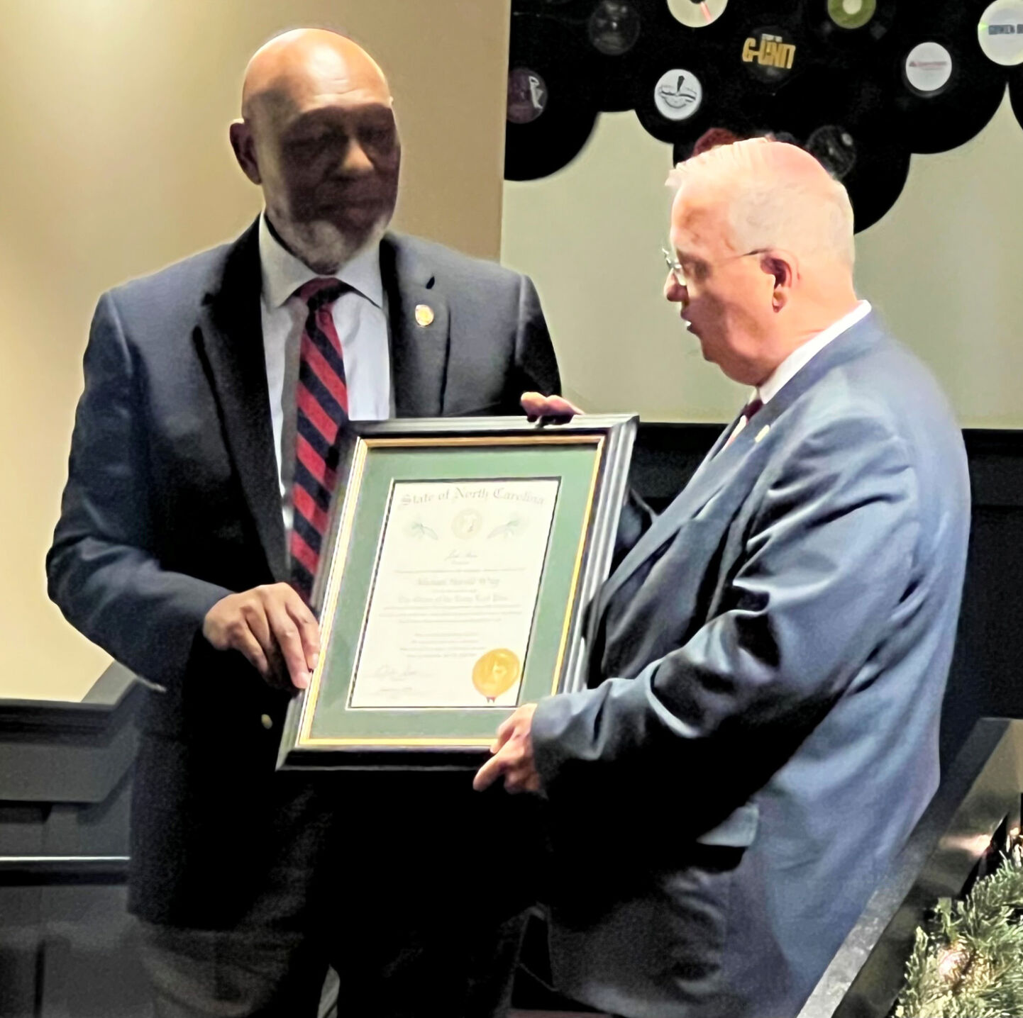 Former State Rep. Michael Wray presented the Order of the Long Leaf Pine | News | warrenrecord.com