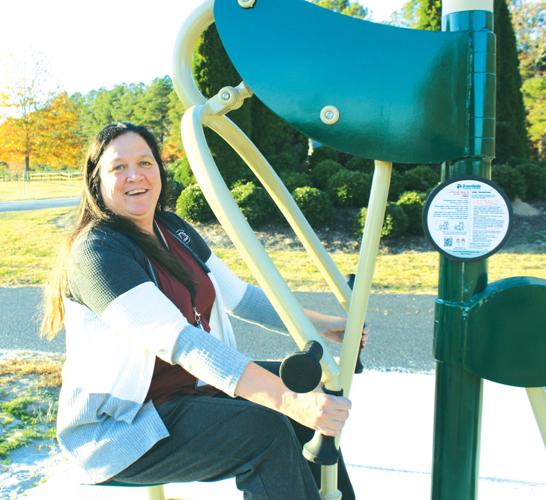 Outdoor fitness equipment available for public use at Rec Complex ...