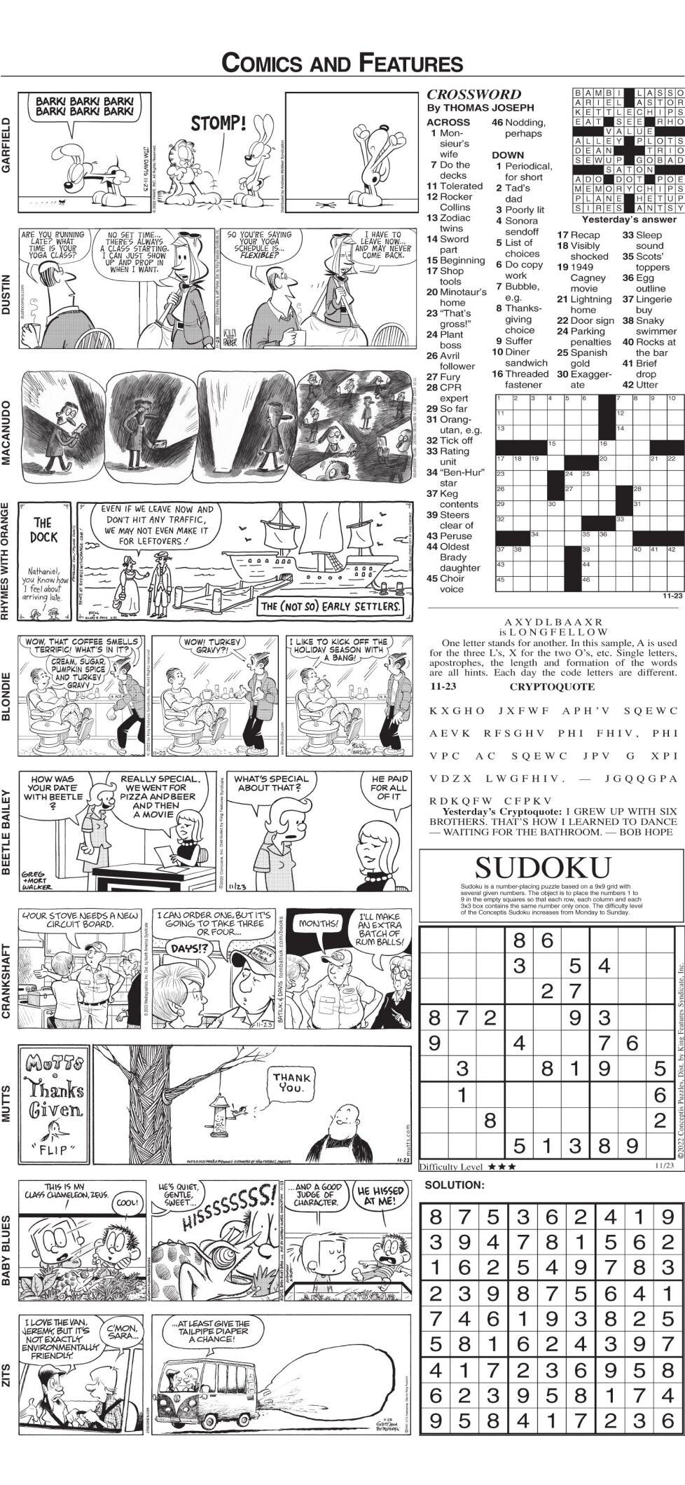 Comics Wed 11-23-22 | Comics | washtimesherald.com