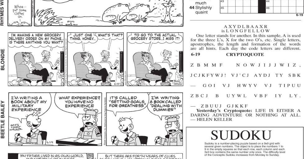 Comics June 19 | Comics | washtimesherald.com