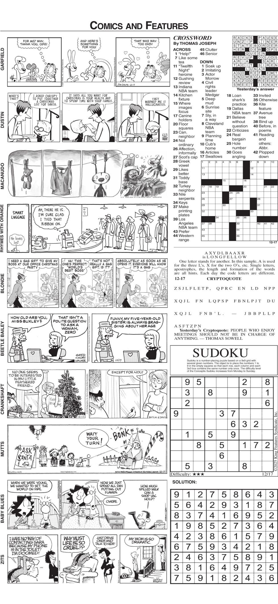 Dec. 17 | Comics | washtimesherald.com