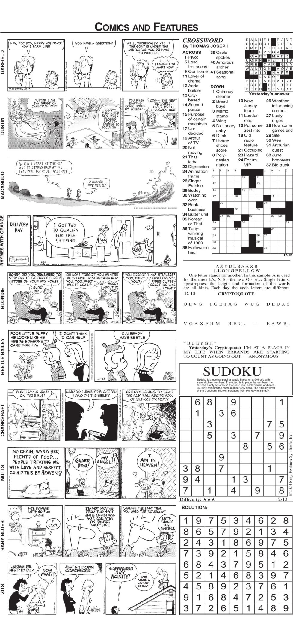 Comics Wed 12-13-23 | Comics | washtimesherald.com