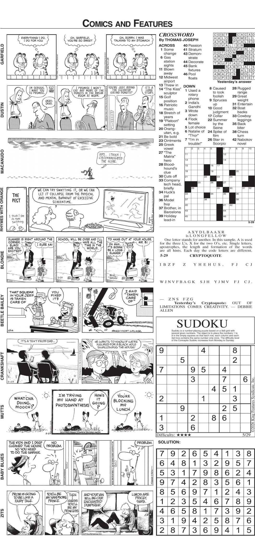 May 29 | Comics | washtimesherald.com