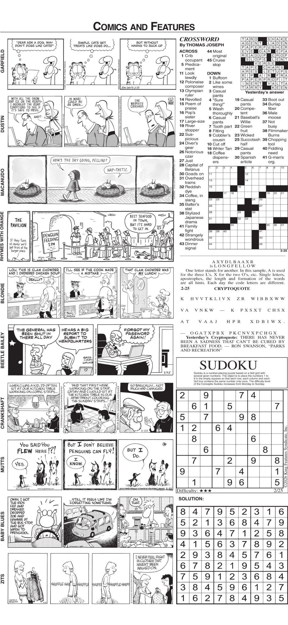 Comics Feb. 25 | Comics | washtimesherald.com