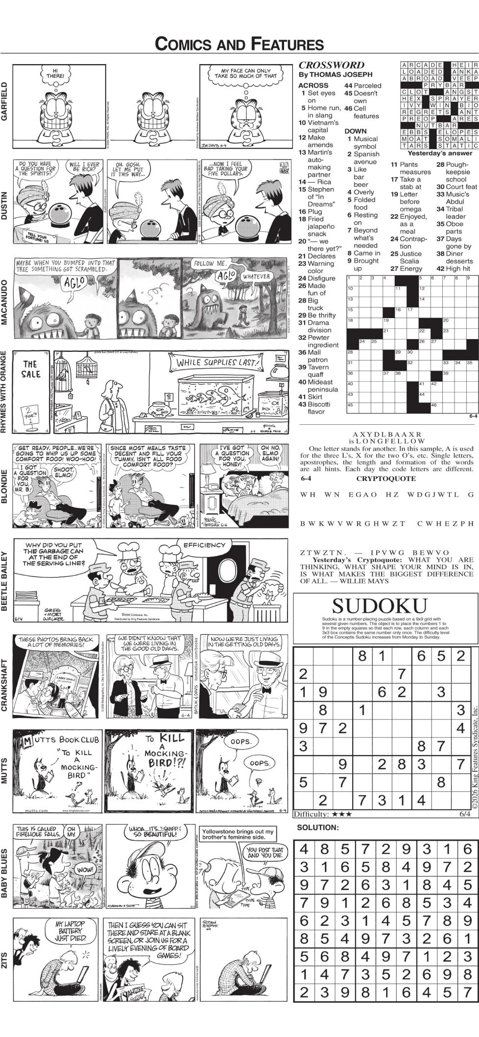 June 4 | Comics | washtimesherald.com