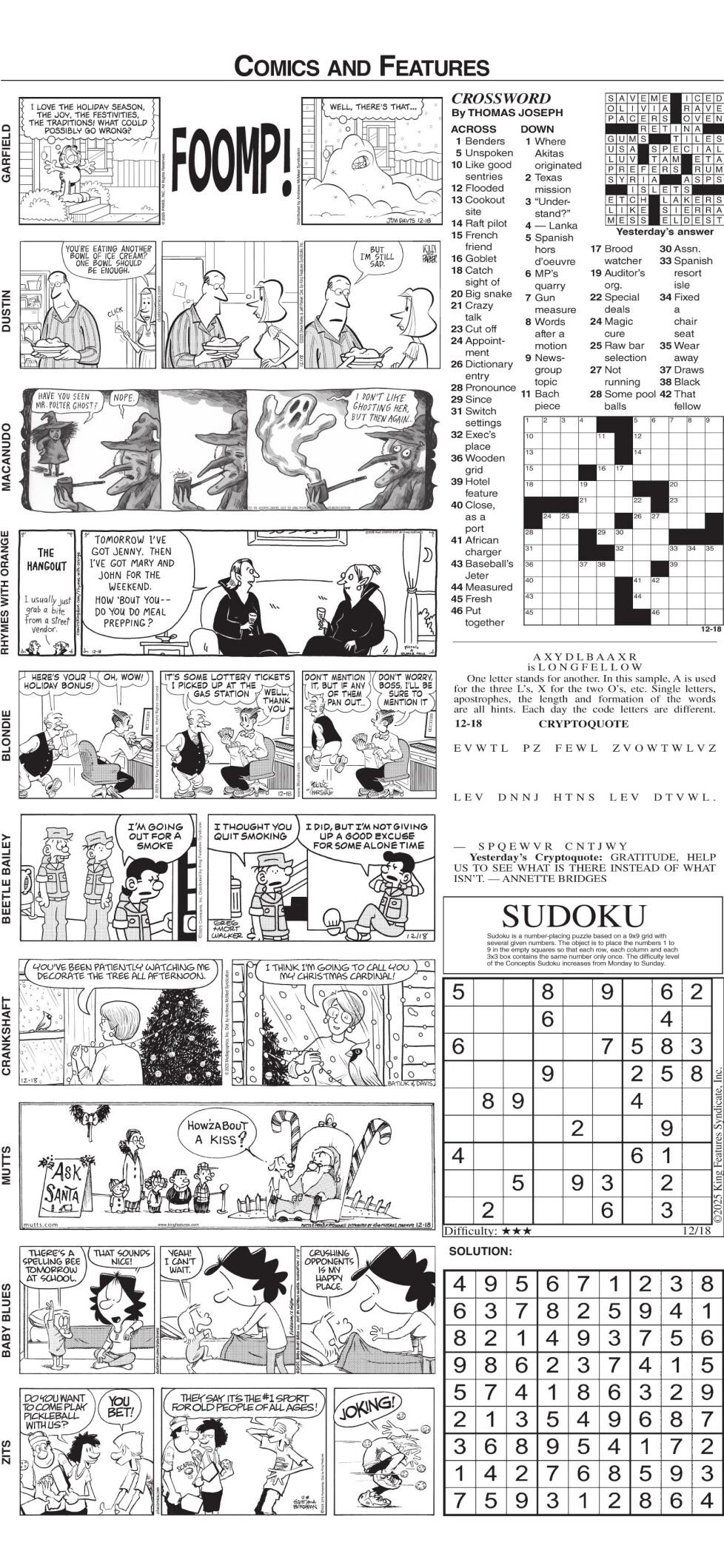 Dec. 18 | Comics | washtimesherald.com