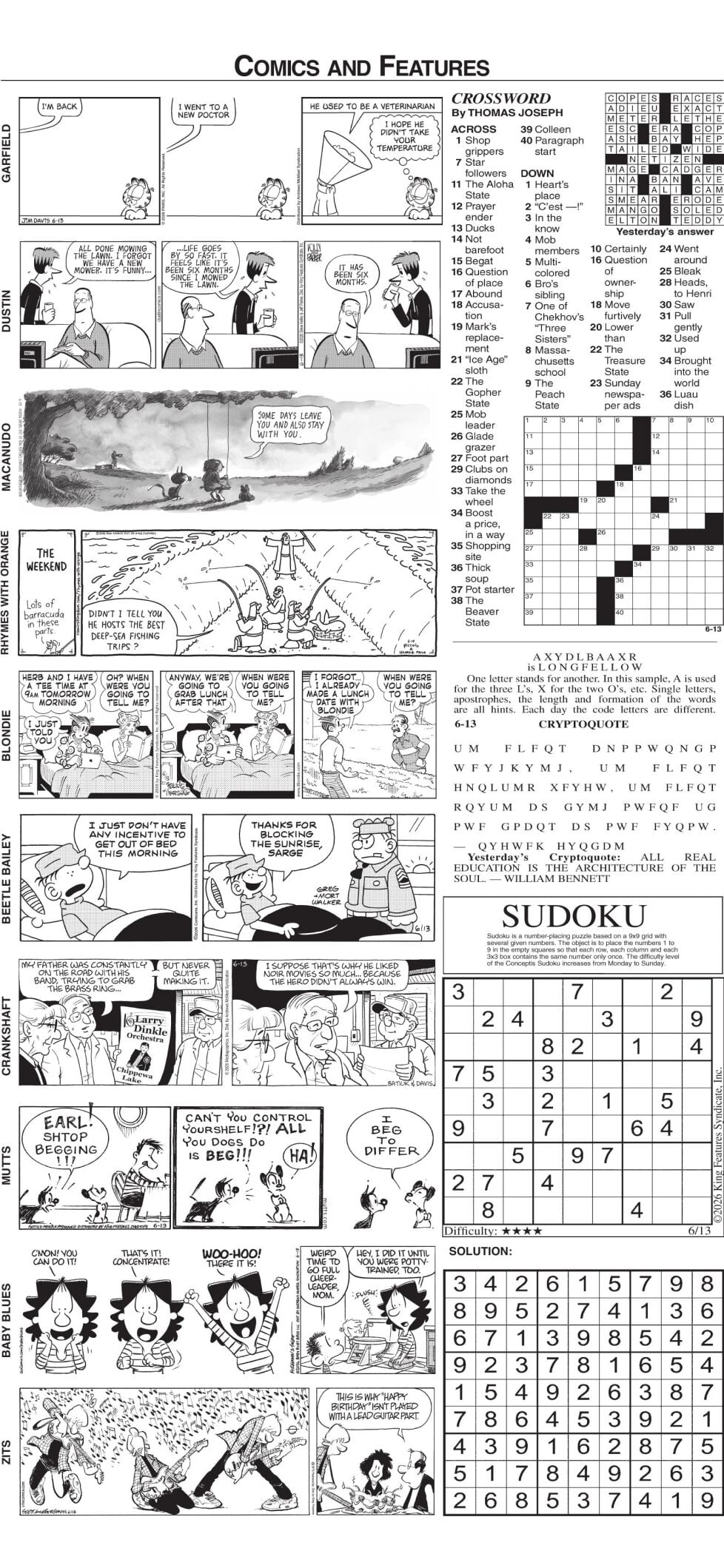 June 13 | Comics | washtimesherald.com