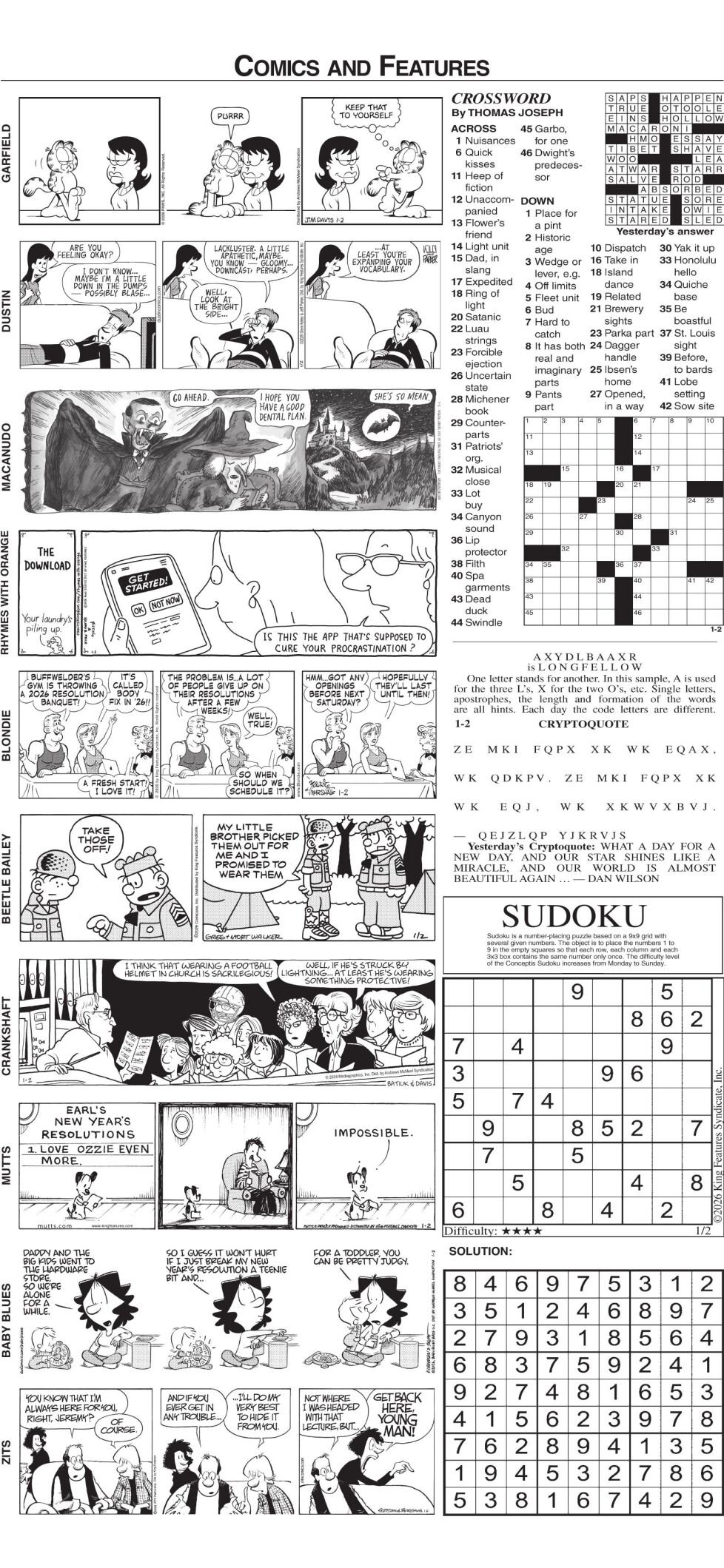 Jan. 2 | Comics | washtimesherald.com