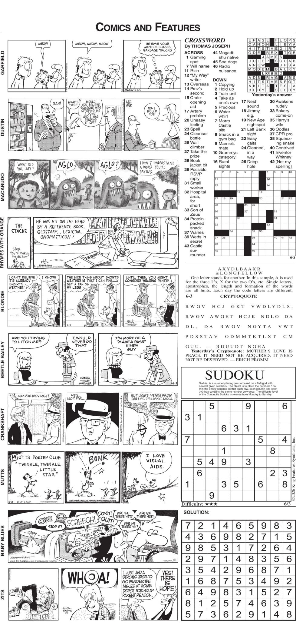 June 3 Comics | Comics | washtimesherald.com