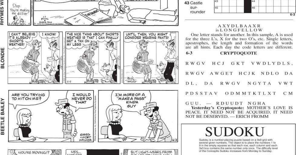 June 3 Comics | Comics | washtimesherald.com